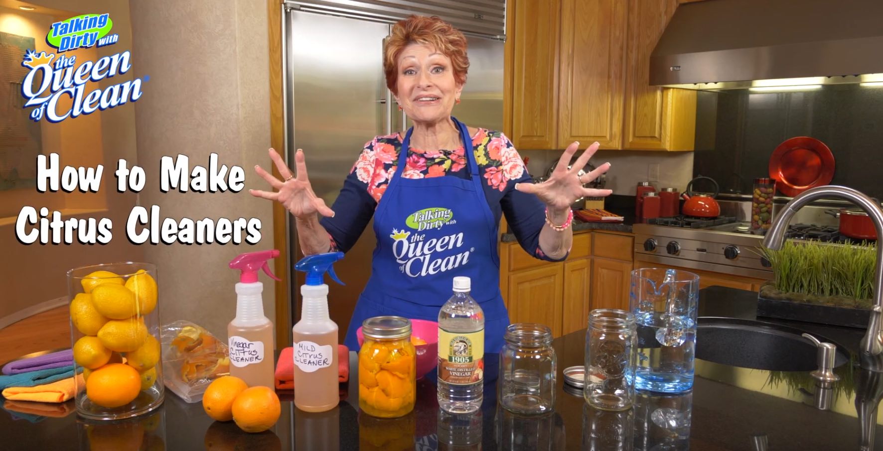 CLEANING using CITRUS with oranges, lemons and vinegar